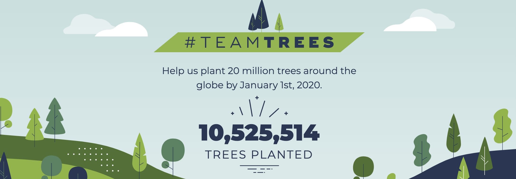 TeamTrees – let’s plant 20m trees! – Dappros