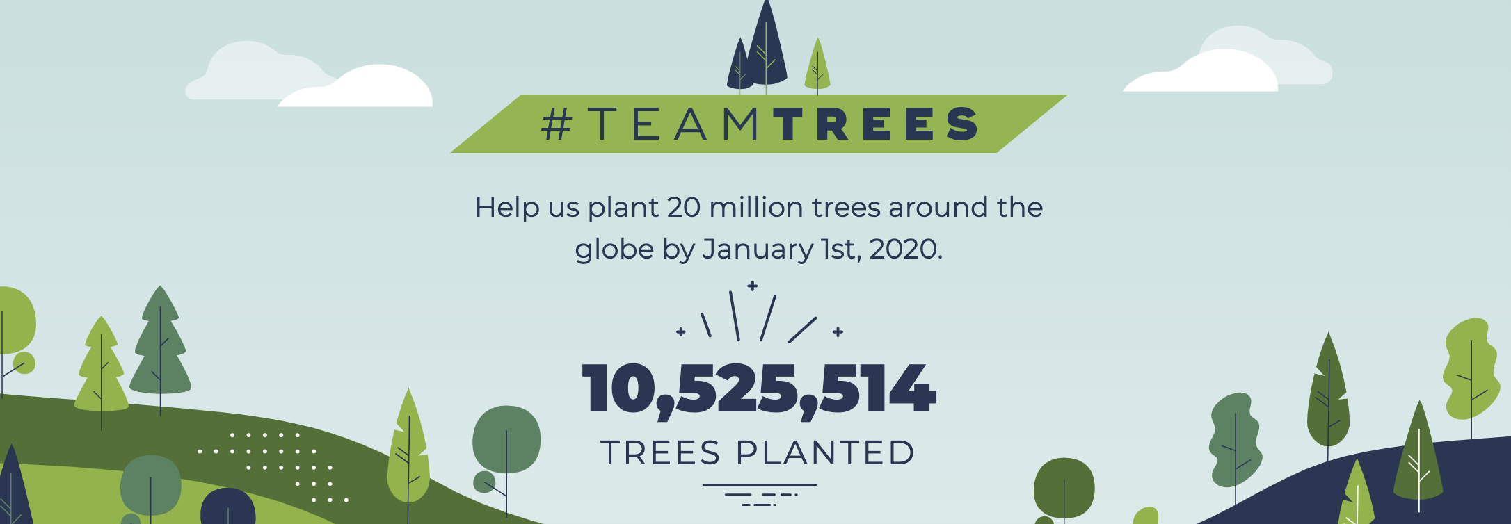 TeamTrees - let's plant 20m trees! - Dappros, London UK blockchain ...