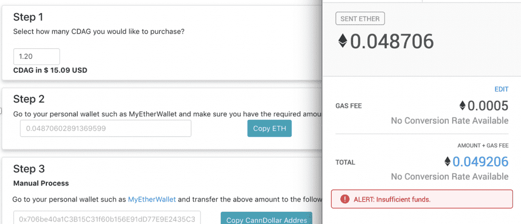 Commodity Token / ICO web interface – Dappros