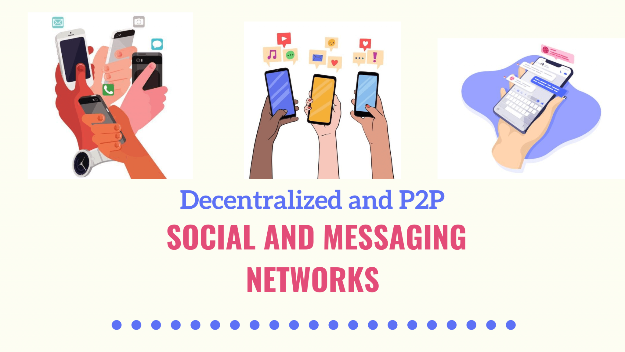 Decentralised peer to peer p2p social network and messaging